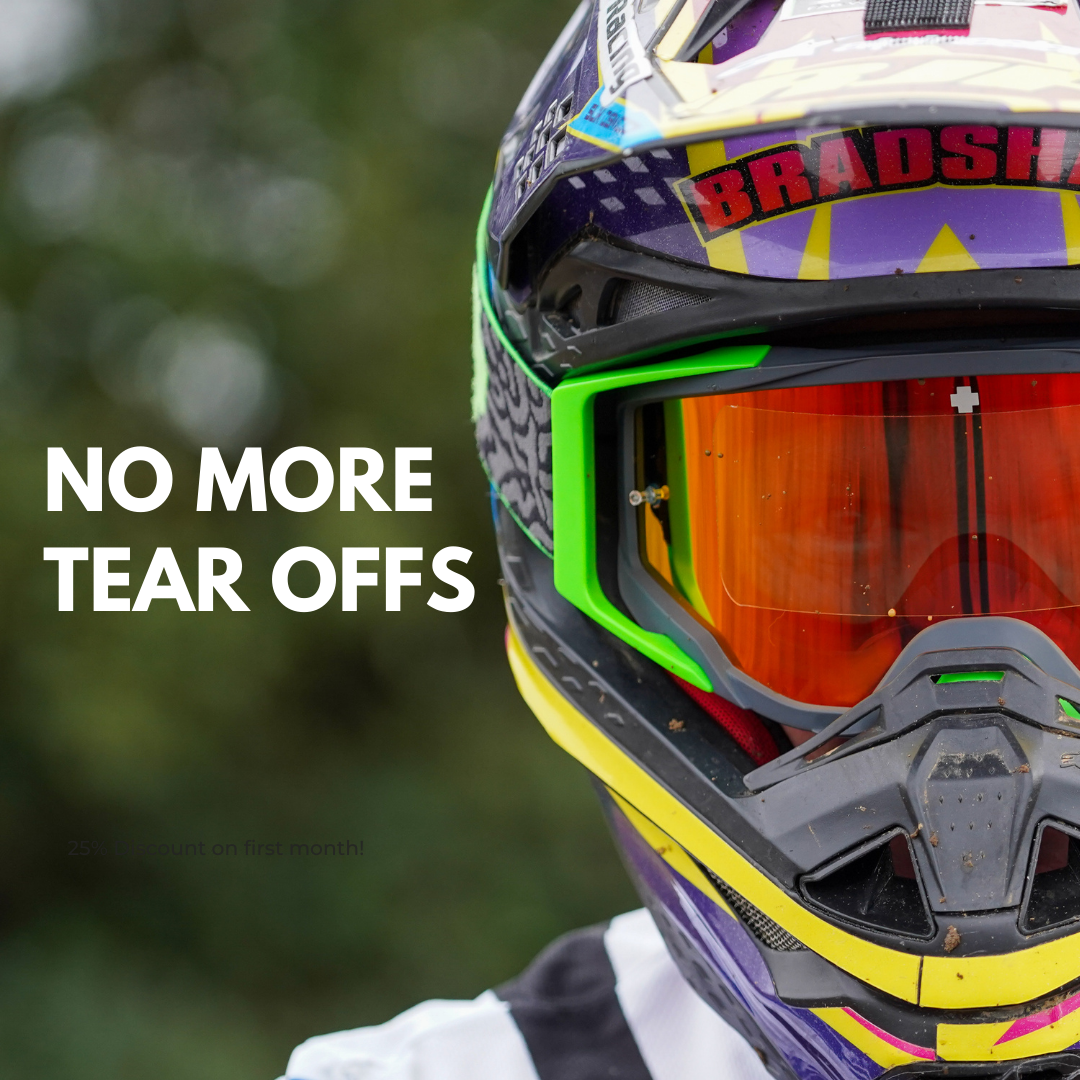 75mm SMARTFILM RACING VISOR PROTECTOR (PACK OF 3) designed for cylindr ...